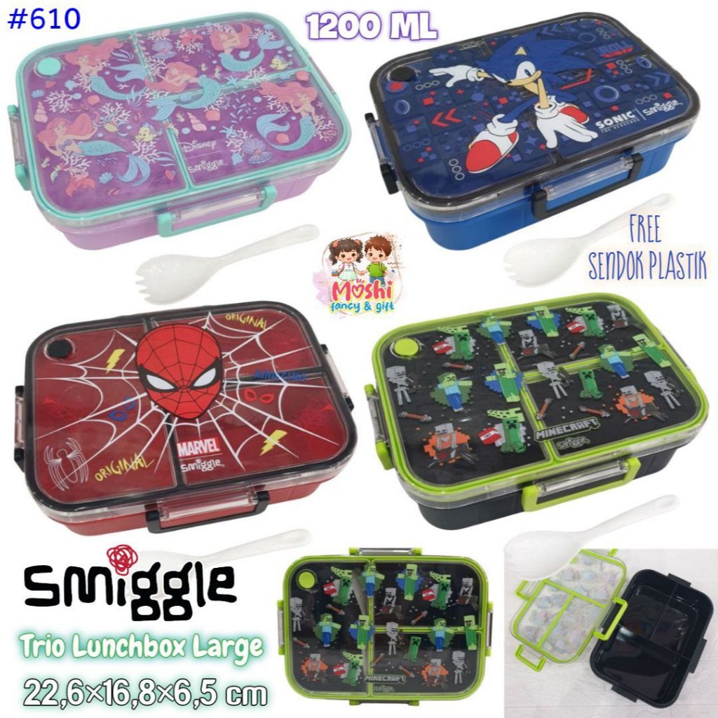 Smiggle Lunch Box with Dividers / Smiggle Lunch Box with Dividers ...