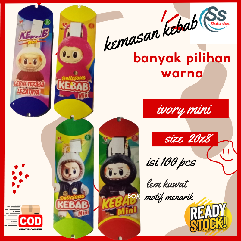 Kebab packaging, character kebab packaging, colorful kebab packaging ...