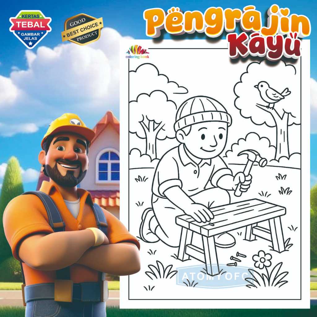 COLORING PAPER / COLORING / DRAWING PAPER / WOODEN CRAFTS / COLORING ...