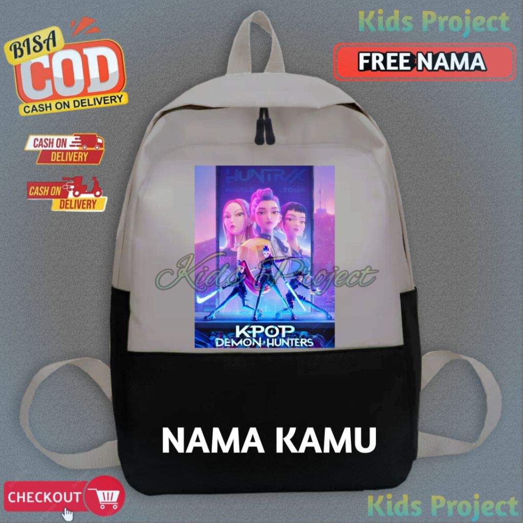 Huntrix Kpop Demon Hunters Children's Backpack | Shopee Malaysia