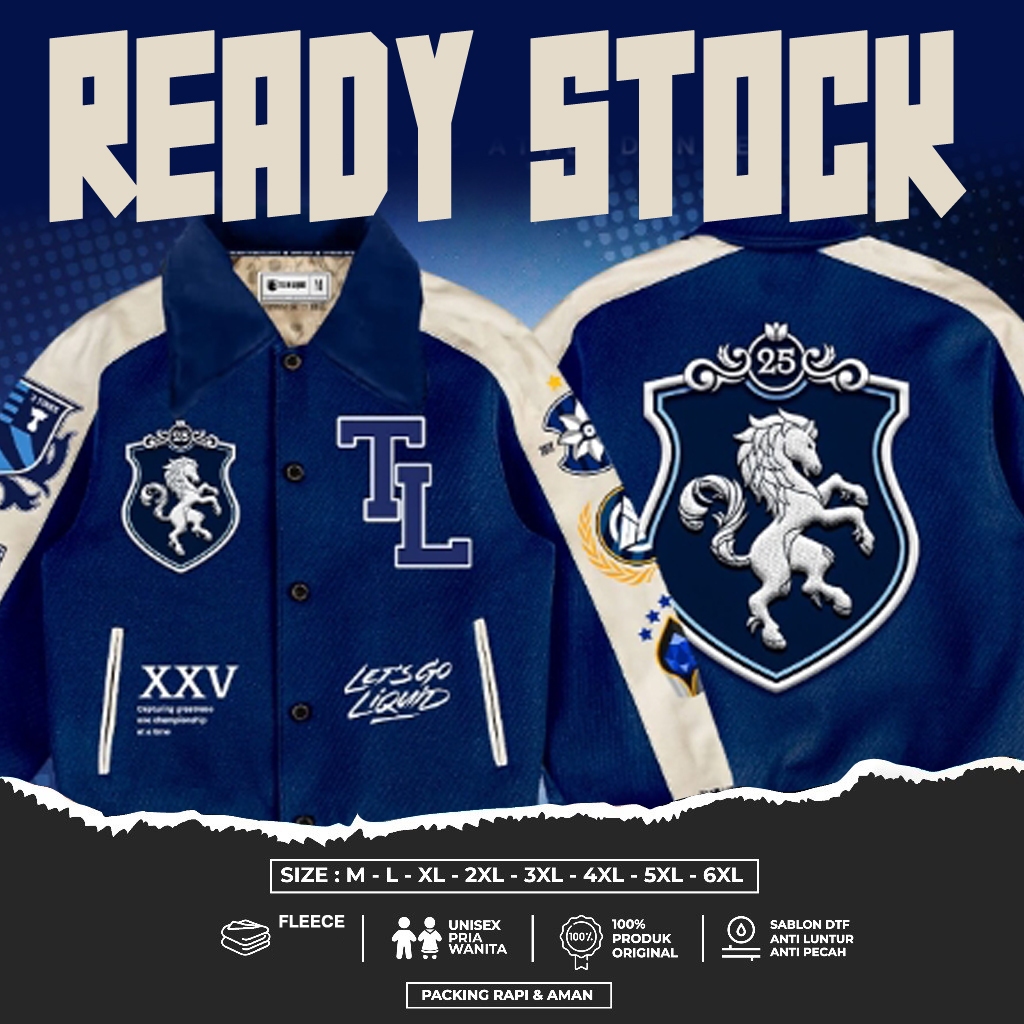 Varsity Team Liquid Jacket size S - 6XL Fleece is thick and soft ...
