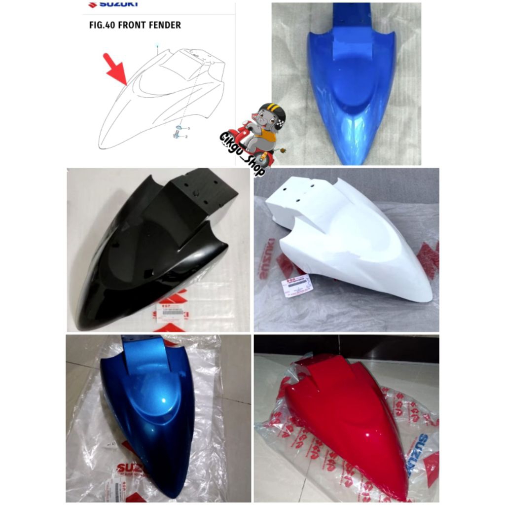 Front Fender, Suzuki SkyDrive 125cc Original SGP 100% ALL COLORS FREE ...