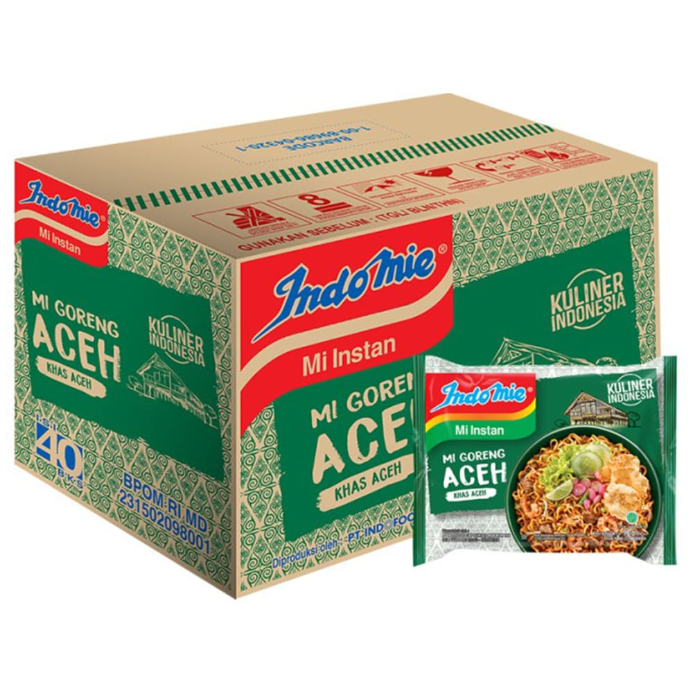 FRIED INDOMIE ACEH INSTANT NOODLES INDOFOOD PER CARTON | Shopee Malaysia