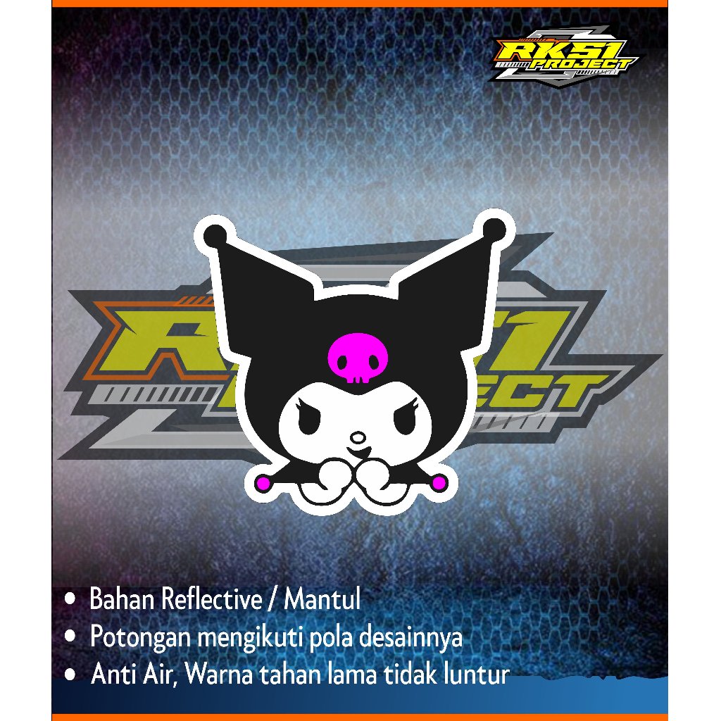Kuromi head cutting sticker size 20 cm x 20 cm | Shopee Malaysia