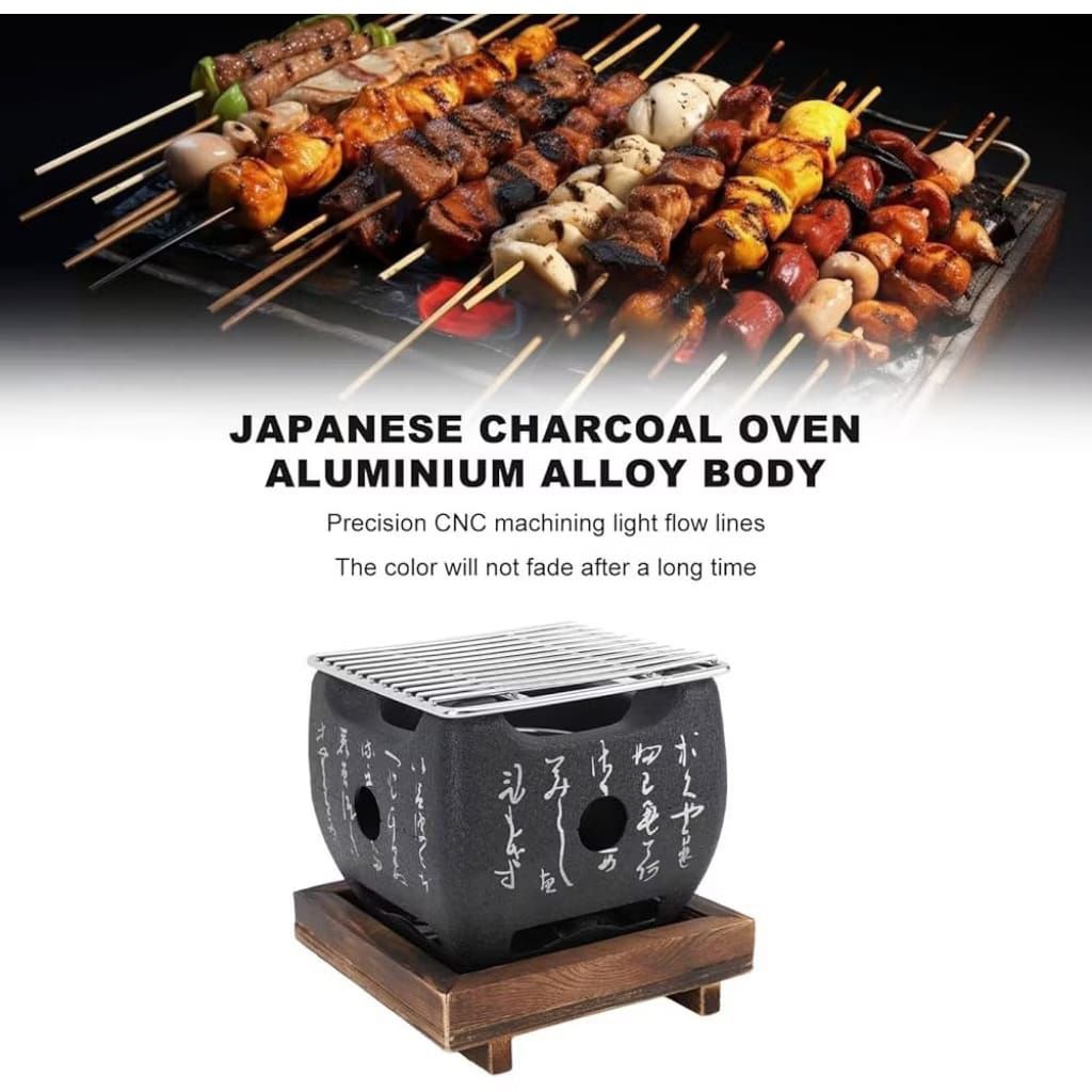 Hibachi Grill / Japanese Grill Stove / Small BBQ Charcoal Grill ...
