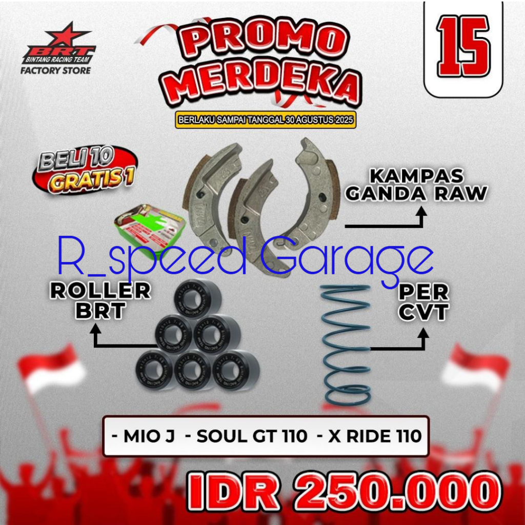 MERDEKA 15 2025 DOUBLE RAW CAMP BRT CERAMIC COMPOSITE MIO J GT FINO ...