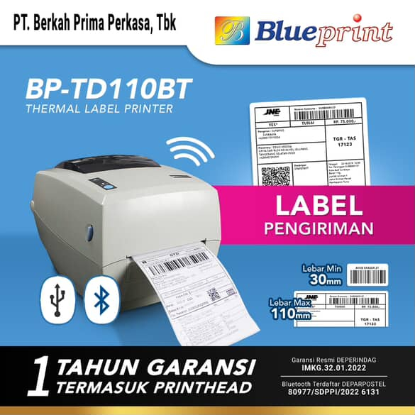 (BLUEPRINT) Desktop Bluetooth Printer (cashier truck), Thermal Label ...