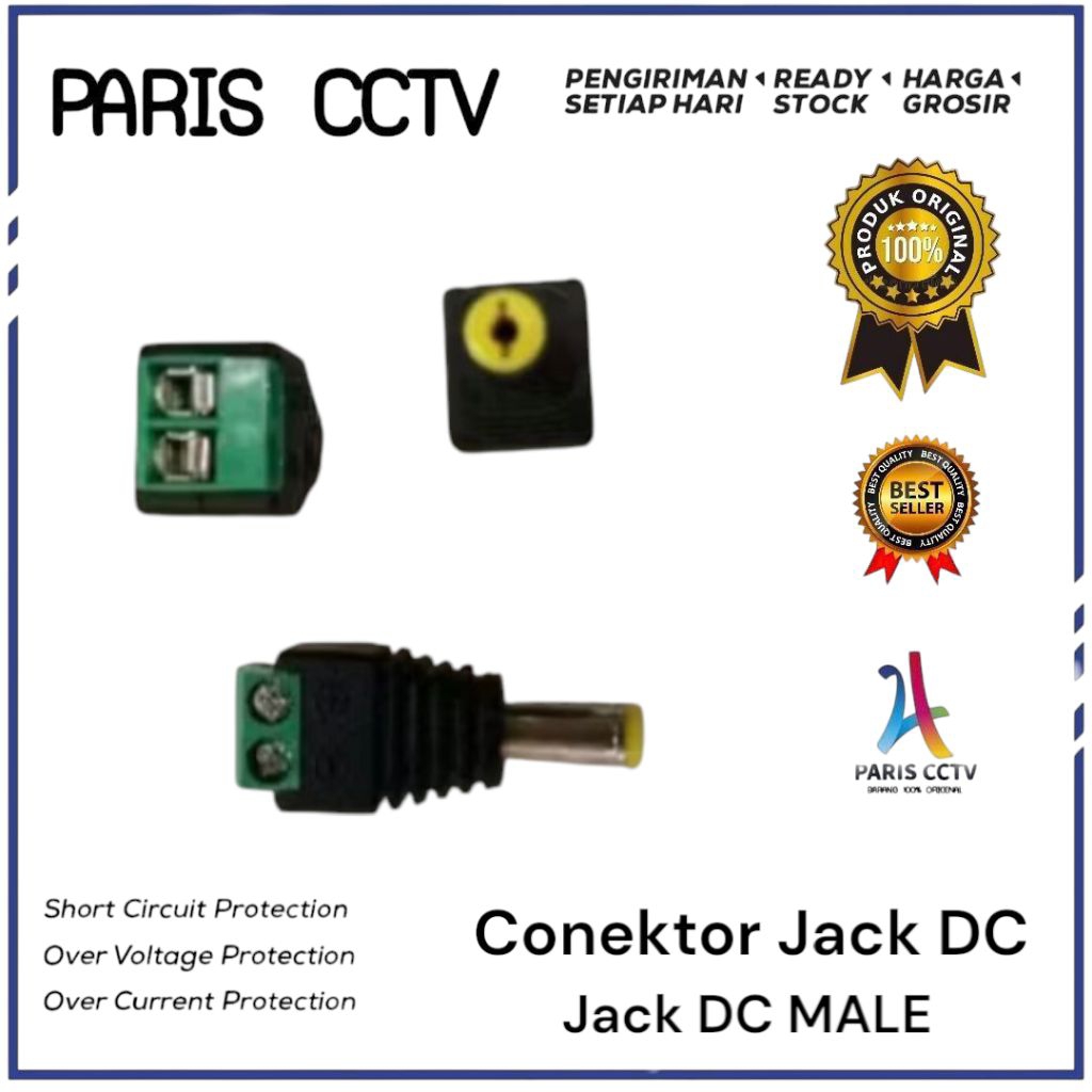 DC POWER MALE CCTV JACK | Shopee Malaysia