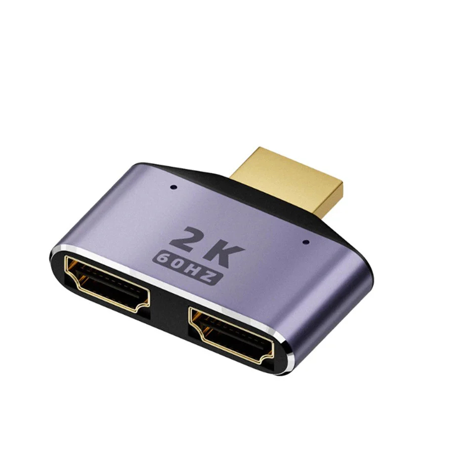 Hdmi splitter connector nb 2 ports 1x2 2k 60hz dongle - Hdtv connector ...