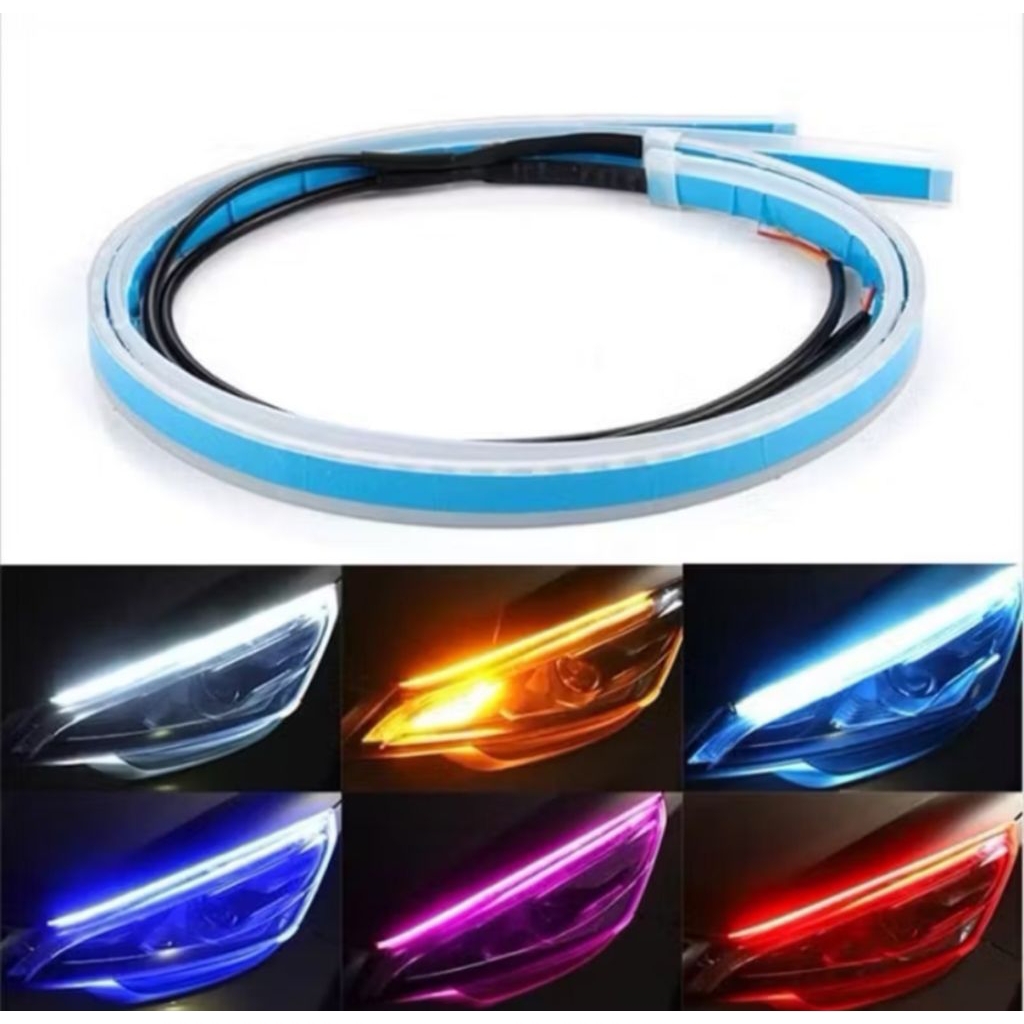 A Pair of Led Eyebrow Lights Welcome DRL Running 2 Modes 30CM Flexible ...