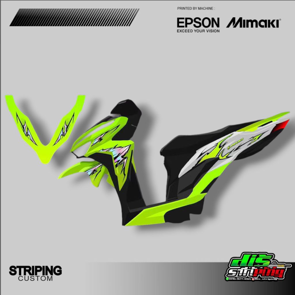 Transparent Striping Vario New 125 150 Gen 1 Varky V2 Motif Transparent ...