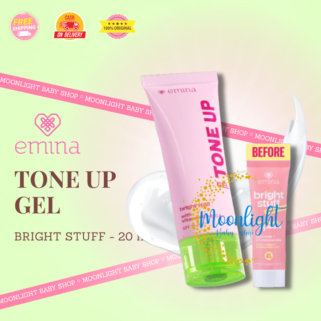 Emina Bright Stuff Tone Up Gel 20ml | Emina Facial Moisturizer | Shopee ...