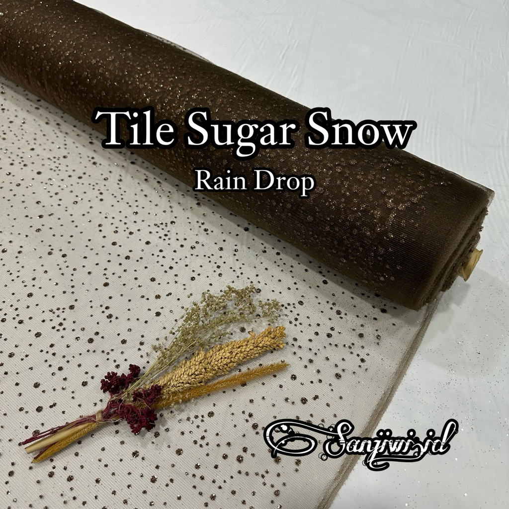 Sugar Candy Snow Tile Fabric / Sugar Candy Raindrop Tulle Fabric ...