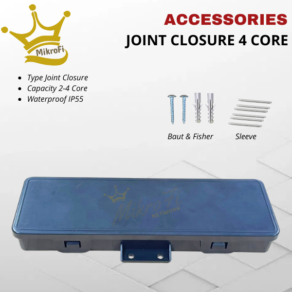 Fiber Optic Mini Joint Closure 4 Core Black | 4C Joint closure FO mini ...