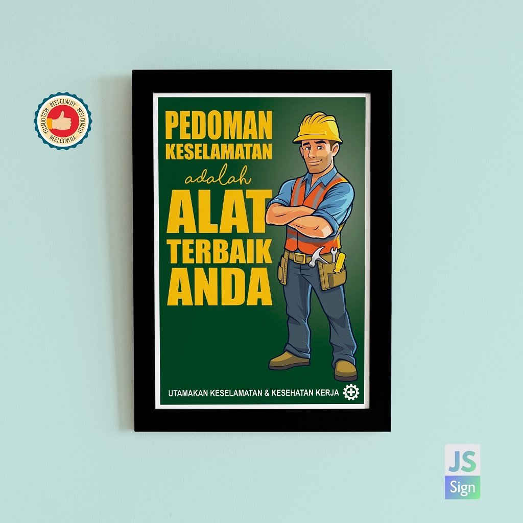 K3 Safety Poster - Safety GUIDELINES + A2 Frame | Shopee Malaysia