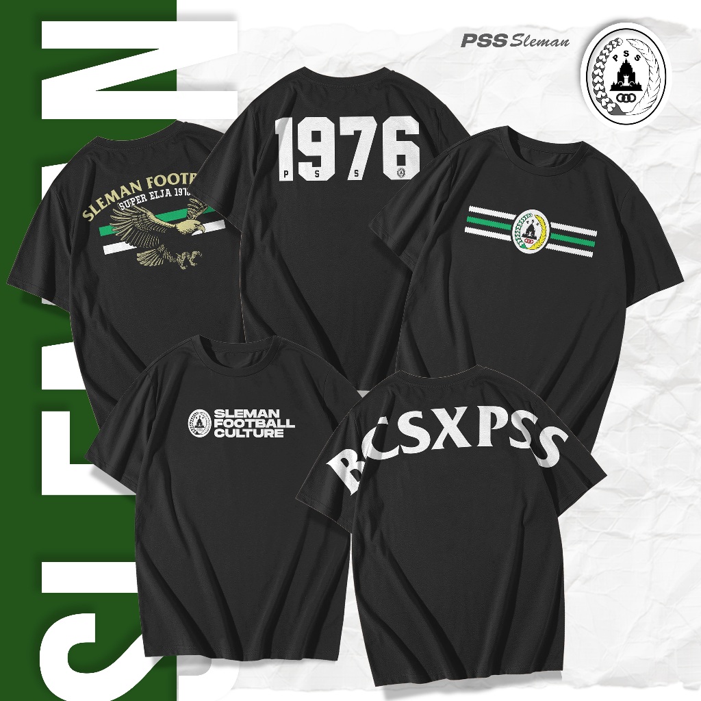 PSS Sleman BCS Brigata Curva Sud T-shirt - Basic Tshirt 30s | Shopee ...