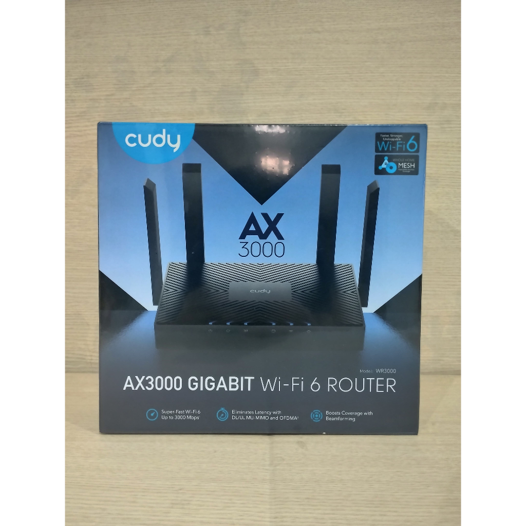 Cudy AX3000 WiFi 6 Router – 802.11ax Wireless Dual Band Gigabit ...