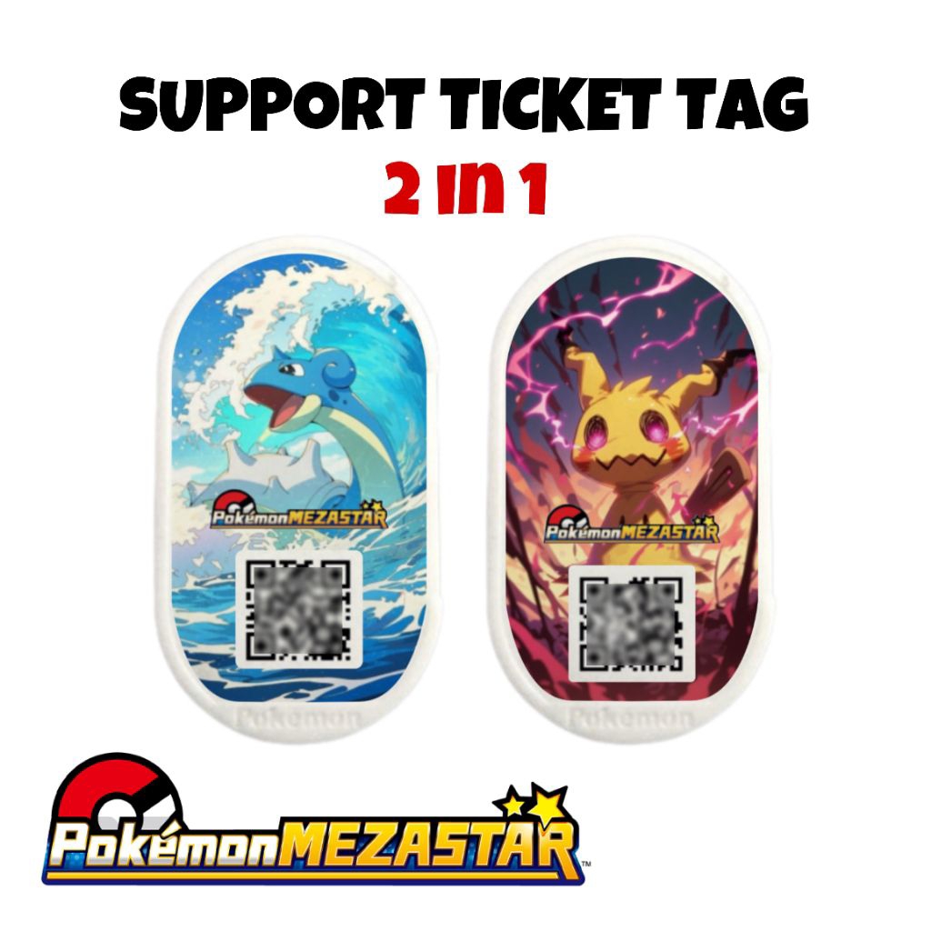 Pokemon Mezastar Support Ticket Tag Season 2 Sirfetch'd / Gengar ...