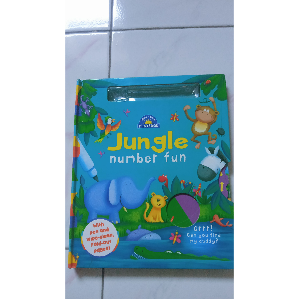 Jungle number fun- Wipe-clean Playbook | Shopee Malaysia