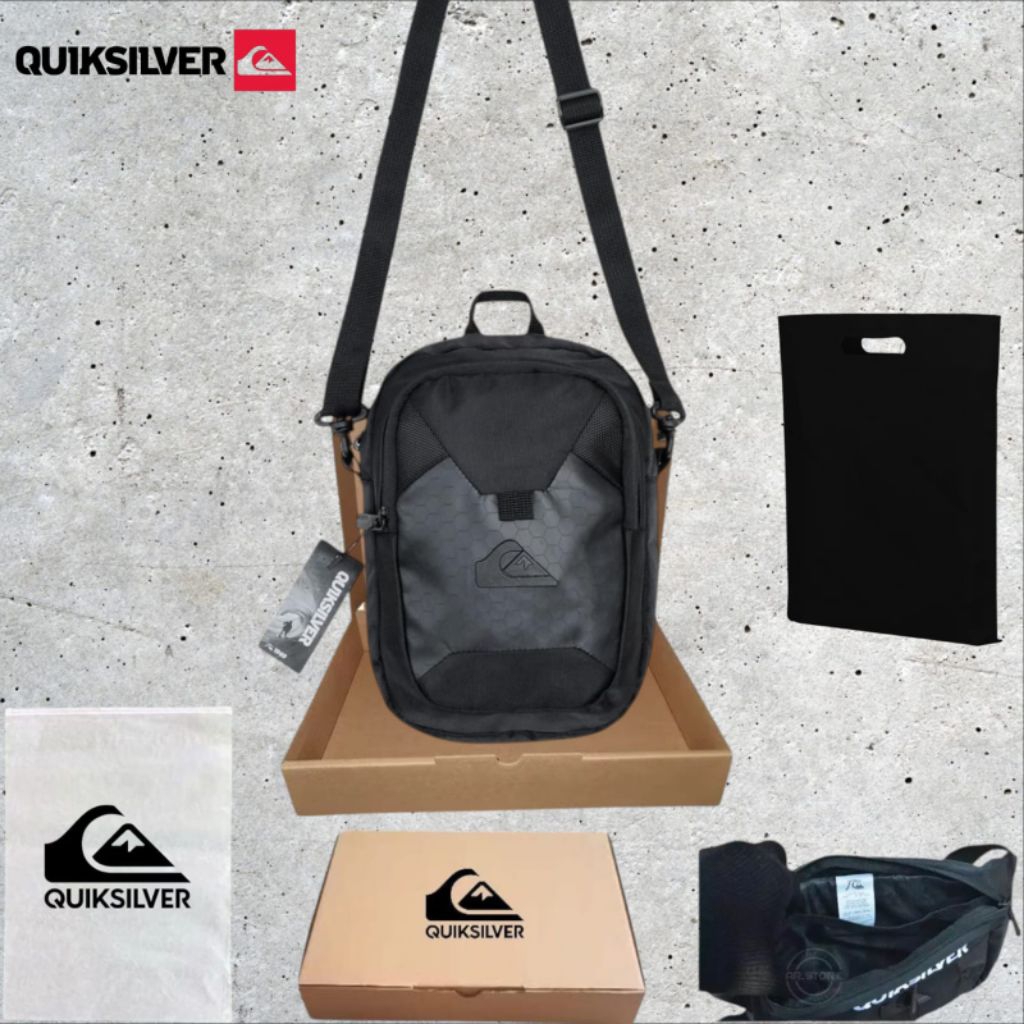 QUICKSILVER QUICKSILVER SLINGBAG QUICKSILVER BAG QUICKSILVER IRON LOGO ...