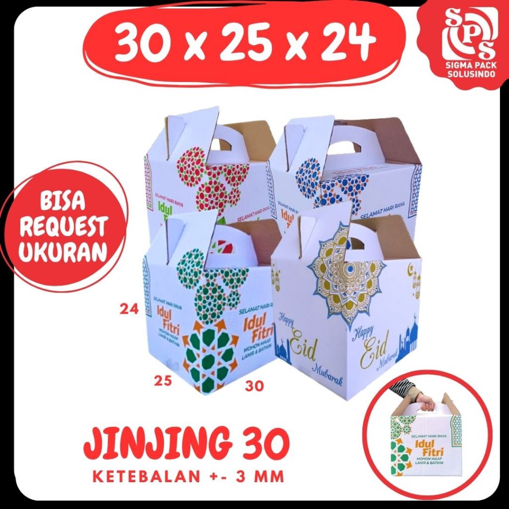 Box 30x25x24 Tote Gable Box Cardboard Packing/eid Parcel/eid Gift Box ...