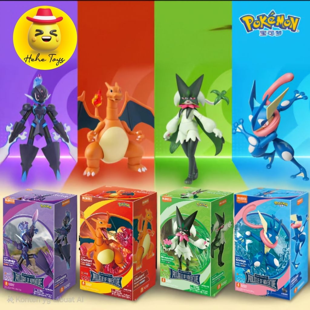 Blokees Pokemon CV-L / CV-S1/ CV-S2 [ Charizard / Ceruledge ...