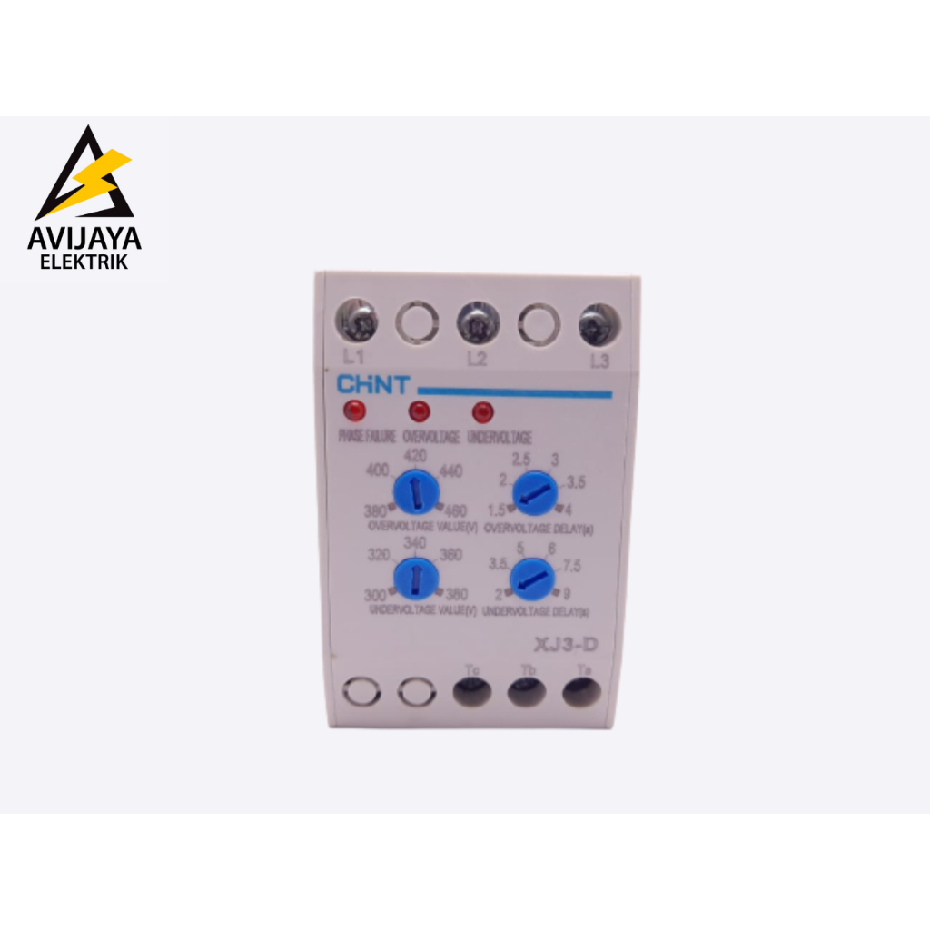 Chint XJ3-D Phase Failure Relay Over / Under Voltage Protector | Shopee ...