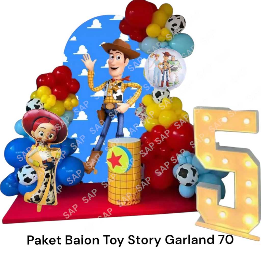TOY STORY GARLAND 70P Balloon Package/ Toy story birthday decoration ...
