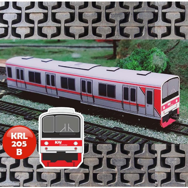 Miniature Indonesian Train KRL Commuter Line Series Toy / KRL Commuter ...