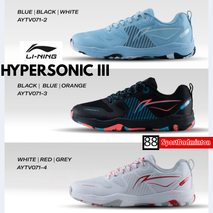 LINING HYPERSONIC III AYTV071 - Original Li-Ning Badminton Shoes ...