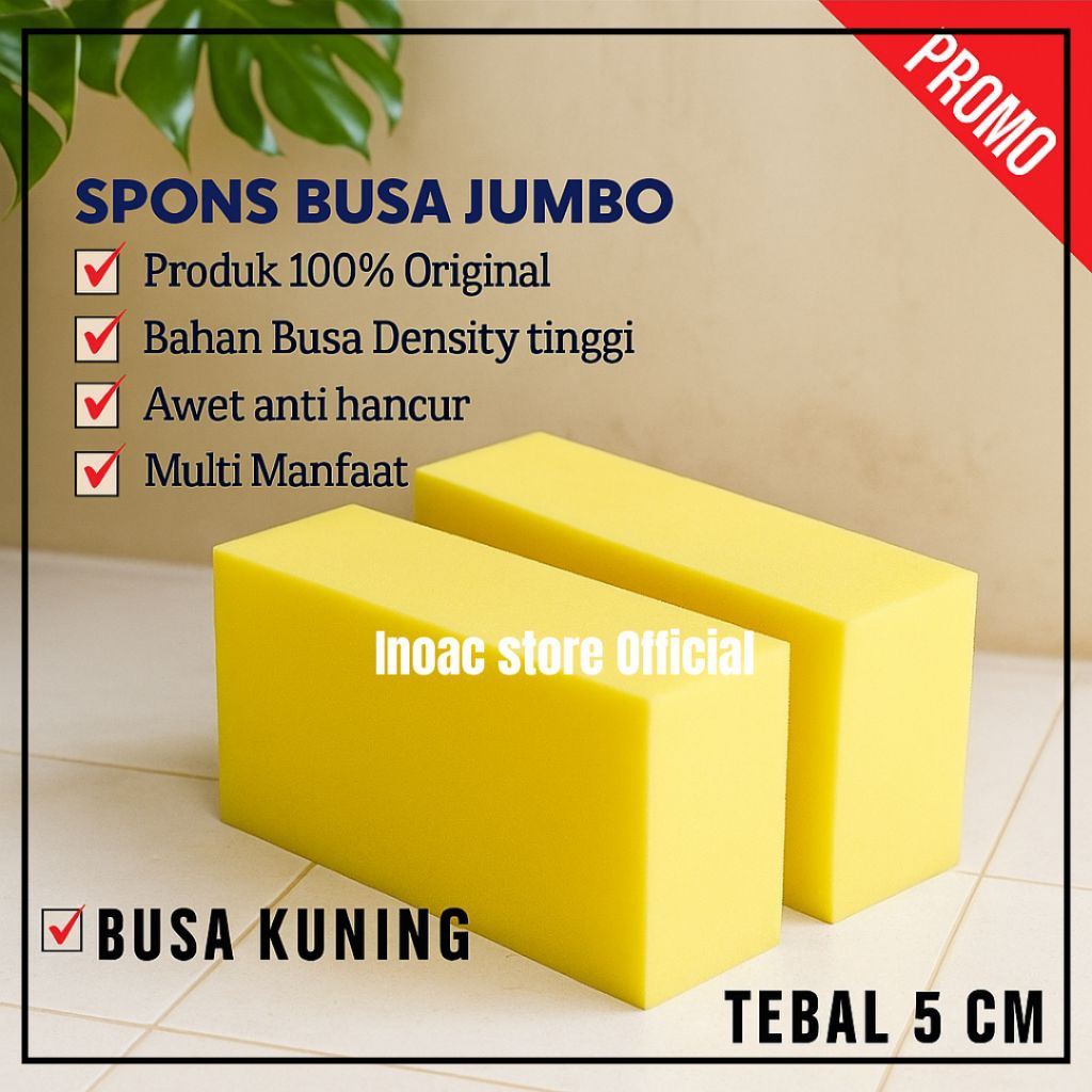 Foam washing sponge jumbo foam sponge 30x20x5 | Multi-purpose foam ...