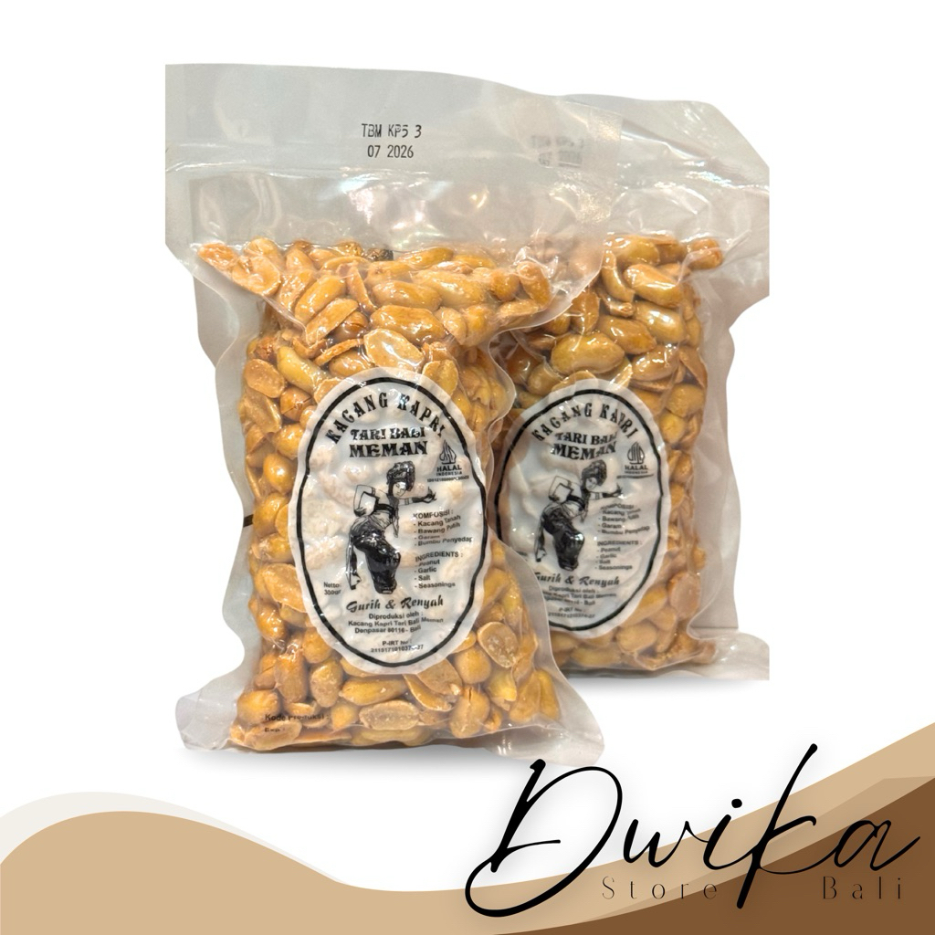 BALI MEMAN DANCE PEANUTS 300GR SAVORY AND CRISPY FRESH CAPRI PEANUTS ...
