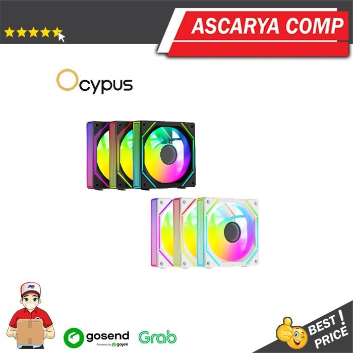 OCYPUS Gamma F12 Uni ARGB - 120mm A-RGB Sync Gaming Cooling Fan I ...