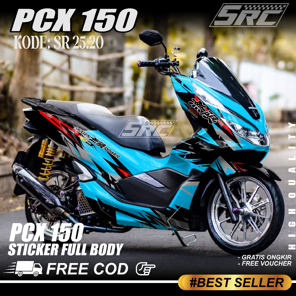 Full Body Decal Sticker Honda PCX 150 2017 2018 2019 2020 2021 Full ...