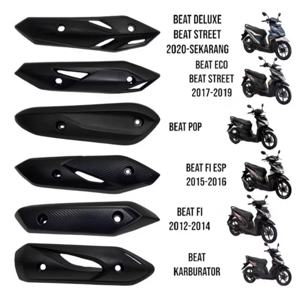 BEAT EXHAUST COVER BEAT FI ESP/BEAT DELUXE/BEAT STREET/BEAT ESP exhaust ...