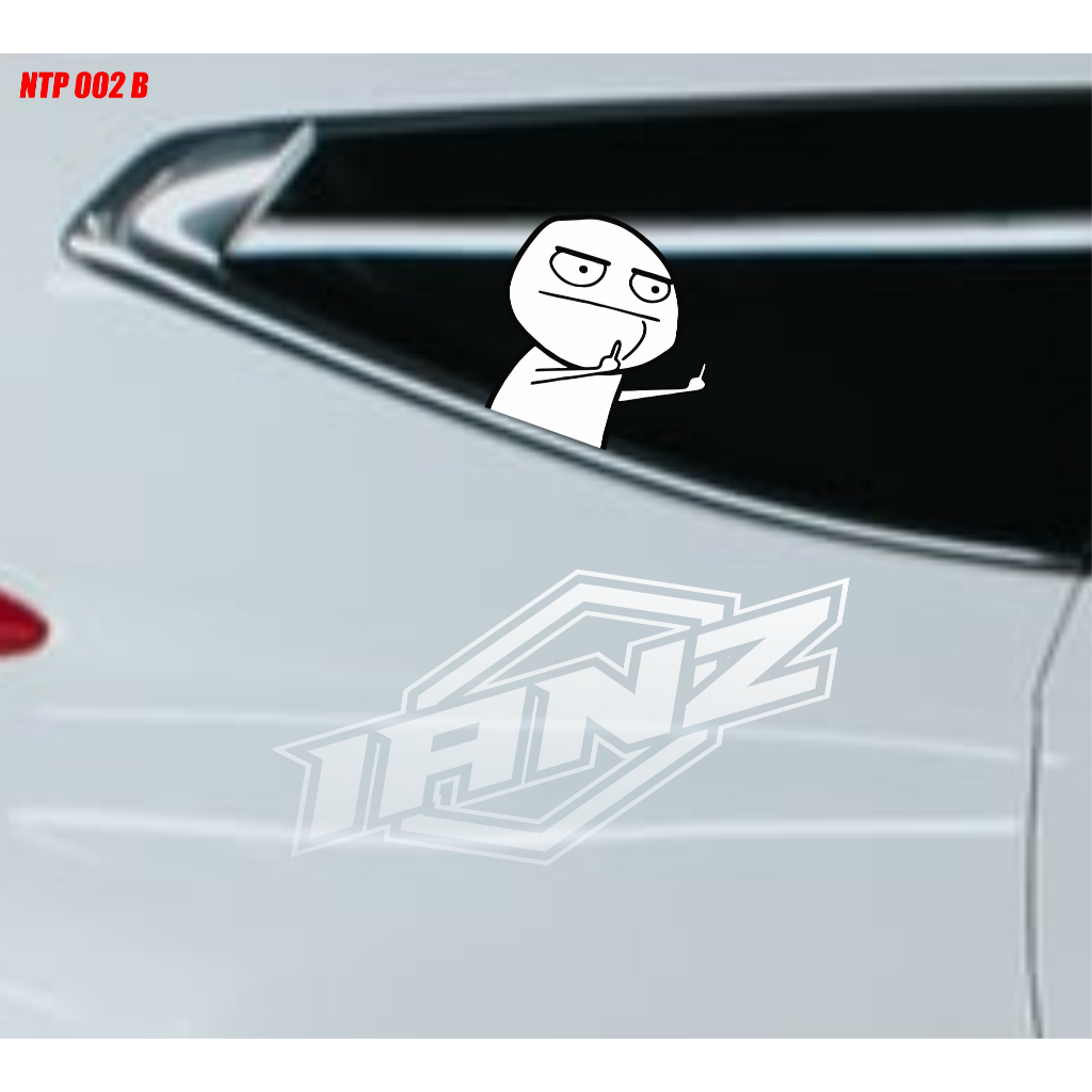Funny Middle Finger Stickers / Funny Fucek Meme Aesthetic Stickers ...