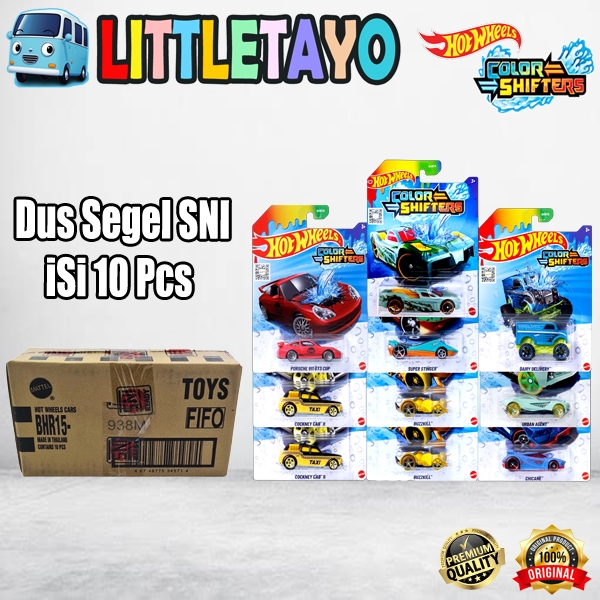 Hot Wheels Color Shifters SNI Seal Box contains 10 Pcs LOT BT Diecast ...