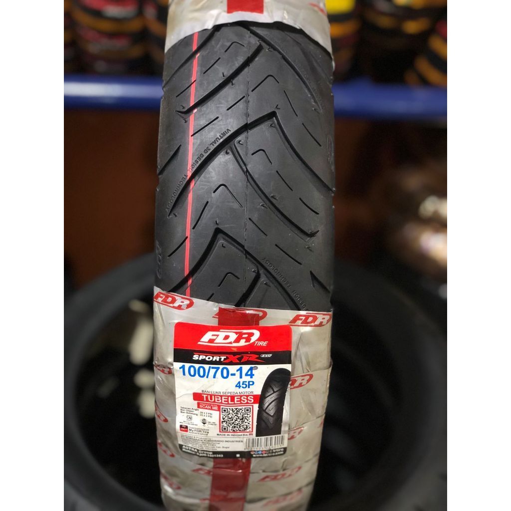 TIRE FDR 100/70-14 SPORT XR EVO TUBELESS Motorcycle Tires MIO X RIDE ...