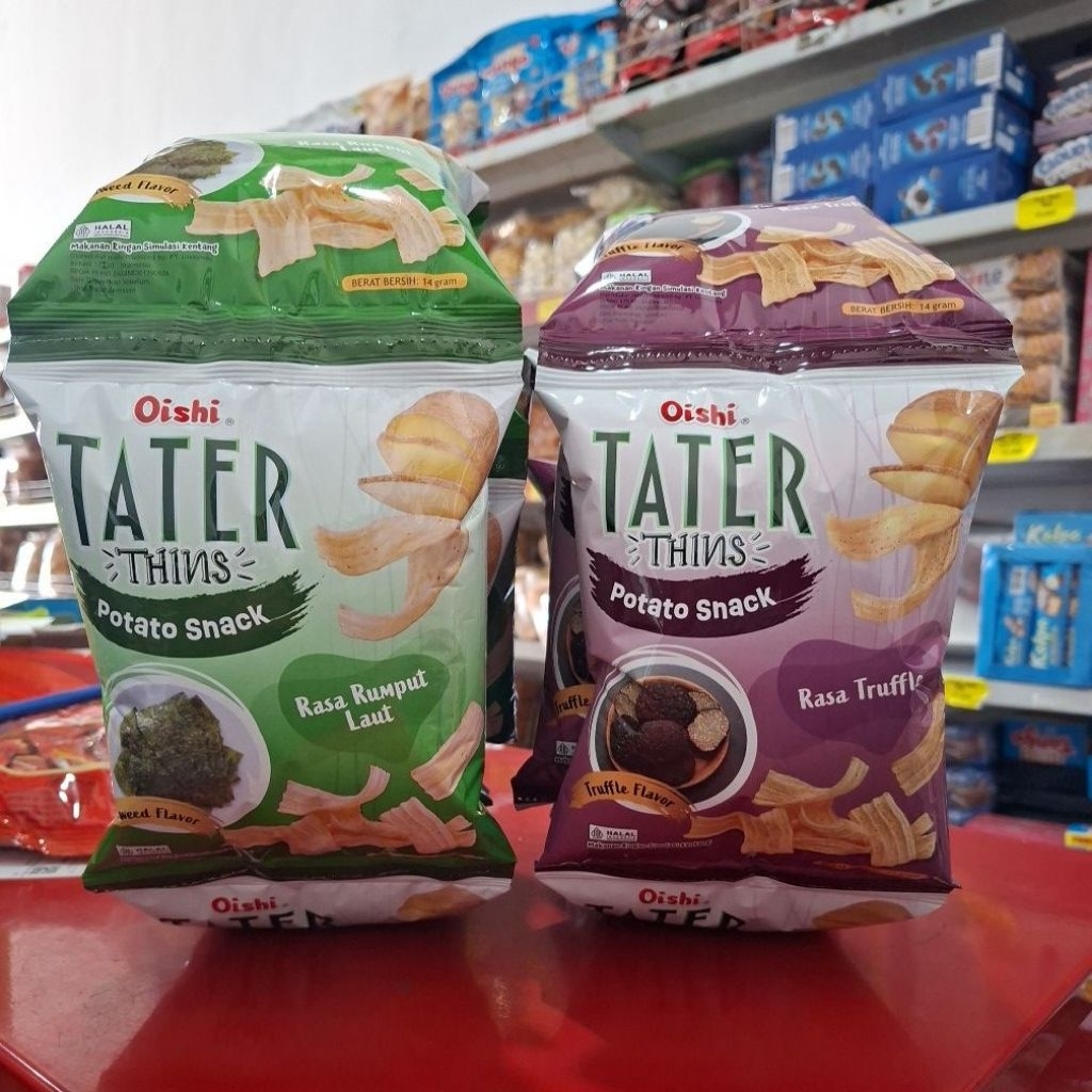 Oishi Tater Thins Truffle & Seaweed Flavor 10 pcs | Shopee Malaysia