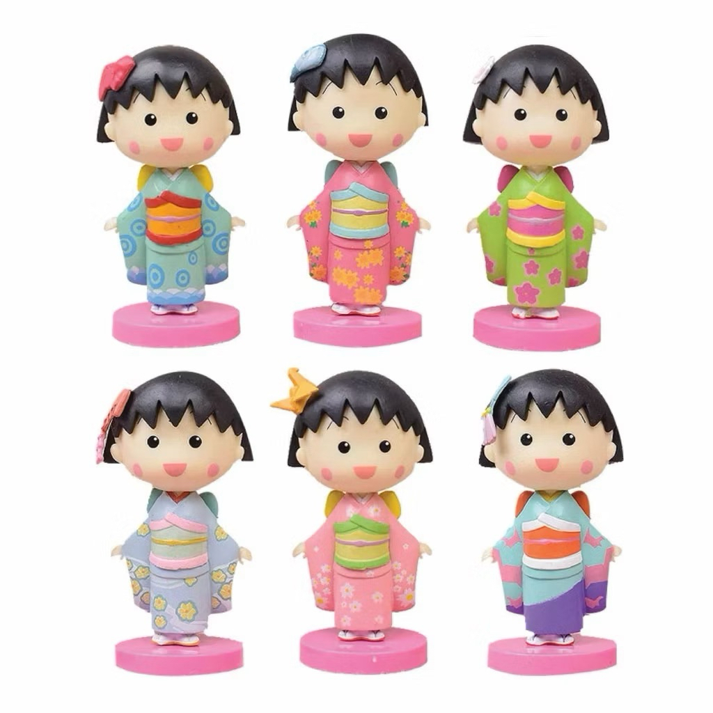 Blind Box Figure - Chibi Maruko Chan Mini Figure Toys Cute Cartoon ...
