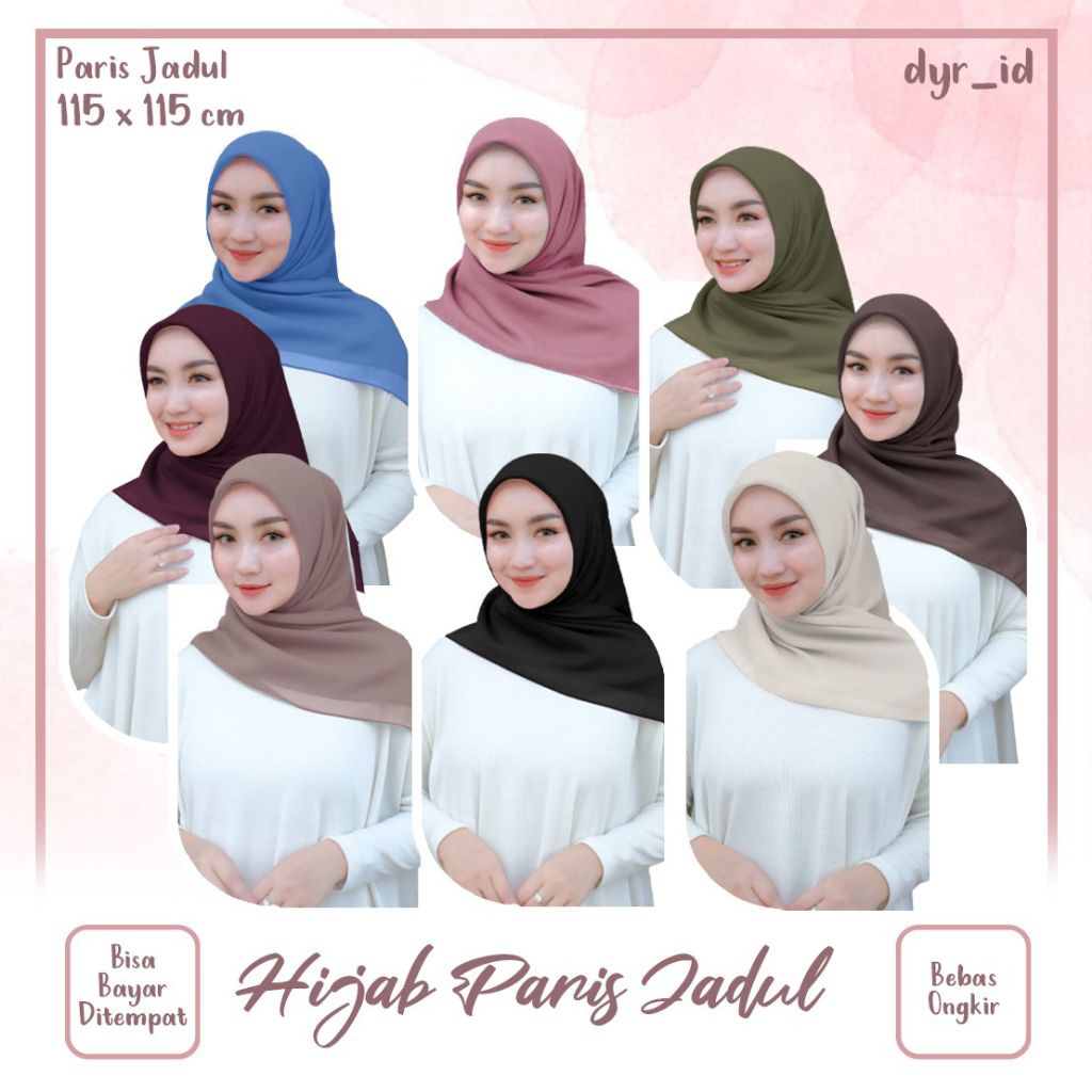 VARISHA Original Vintage Paris Square Hijab tudung bawal | Shopee Malaysia