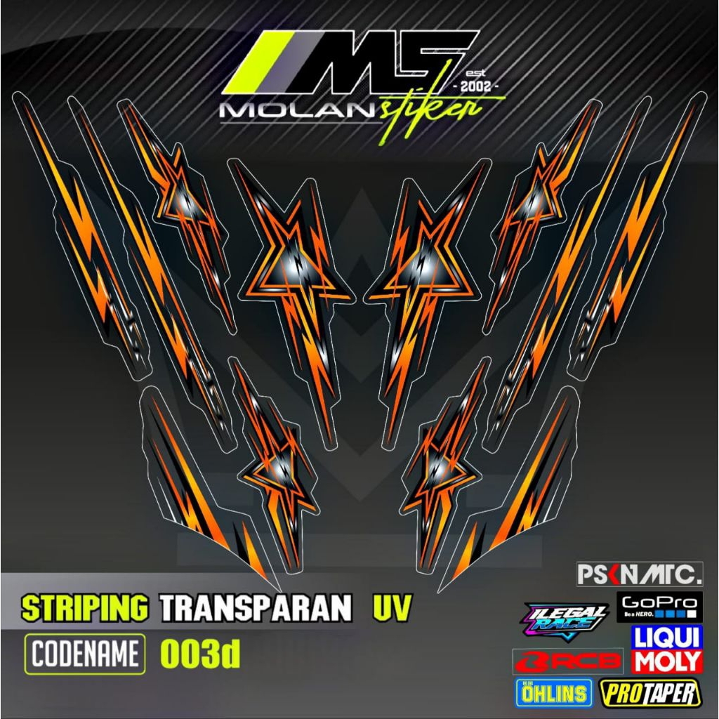 Decal Sticker Striping Transparent Uv Variations All New Beat 2025 Star ...