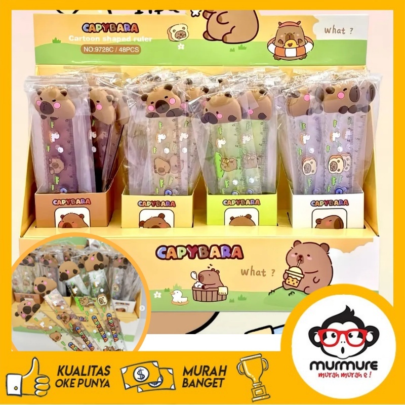 MURMURE | 1PCS CARTOON RULER 15CM CAPYBARA CINAMOROL KUROMI MELODY ...