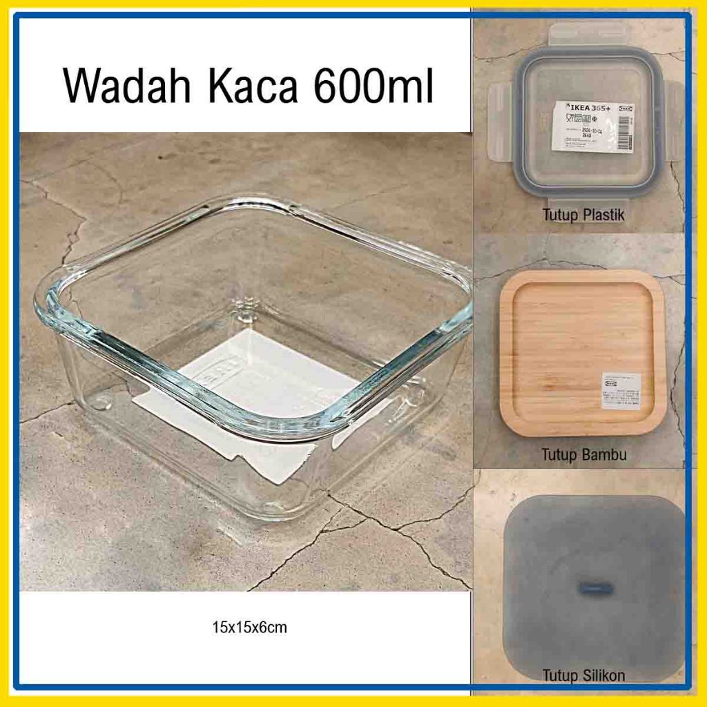 600ml Square Glass Food Container / 600ml Square Glass Food Container ...