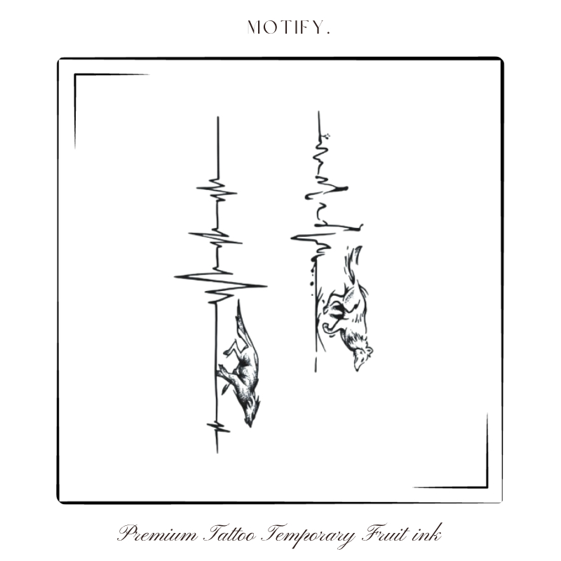 MOTIFY HC-203 Premium Temporary Fruit Ink Tattoo Long Lasting Semi Permanent Temporary Tattoo ...