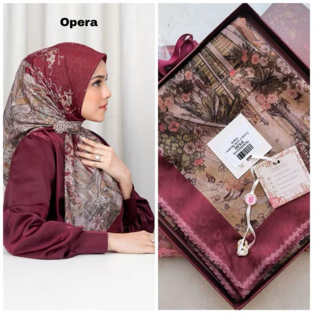Hijab Buttonscarves Dubai series Square Hijab Button Motif | Shopee ...