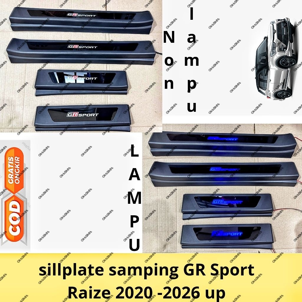 Toyota Raize Side Sillplate 2020 2021 2024 2025 2026 Writing GR Sport ...
