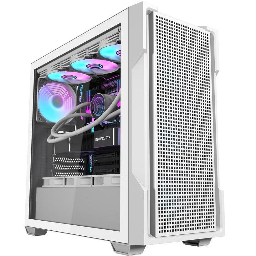 DARKFLASH DS900 MESH WHITE MID TOWER PC CASE CASING GAMING CHASSIS ...