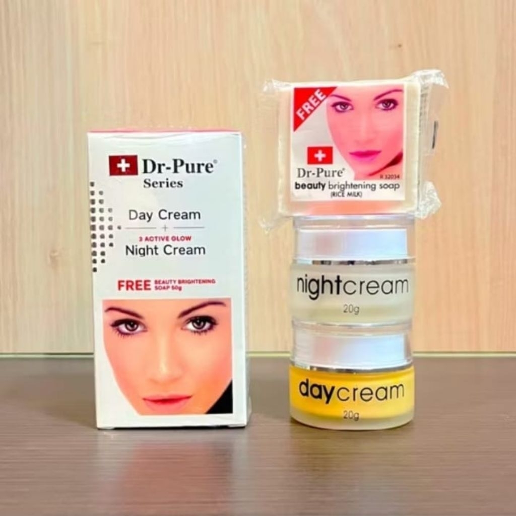 DR PURE SET (package contains day, night, soap) ORI BPOM | Shopee Malaysia