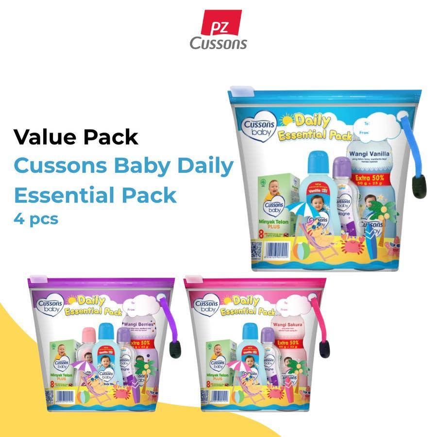 Cussons Baby Newborn Gift Set | Daily Essential Pack 4in1 3in1 - Baby ...